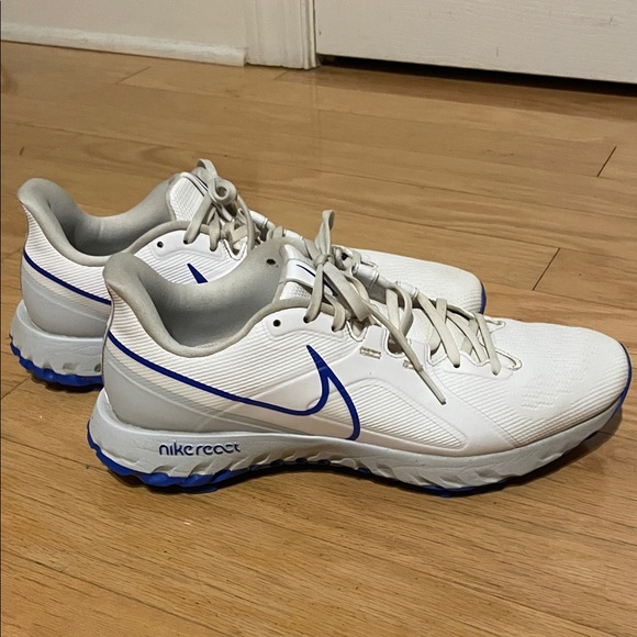 Nike | Shoes | Nike React Infinity Pro Mens White And Blue Golf Shoes ...